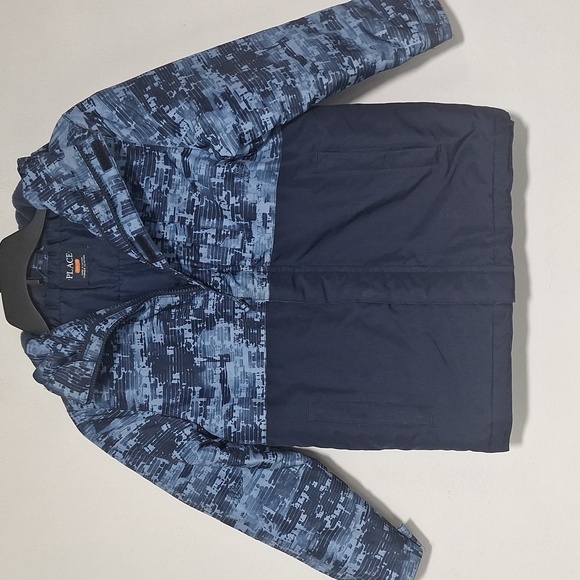 Place | Jackets & Coats | Place Navy And Black Boys Puffer Winter Coat ...